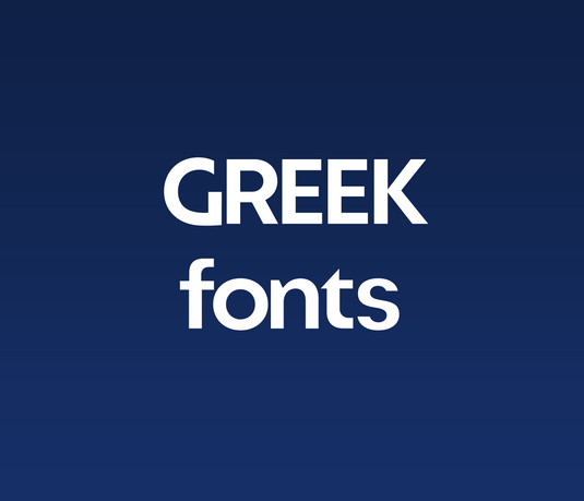 Greek Fonts: Ancient, Classical, and Mythological Typeface Collection ...