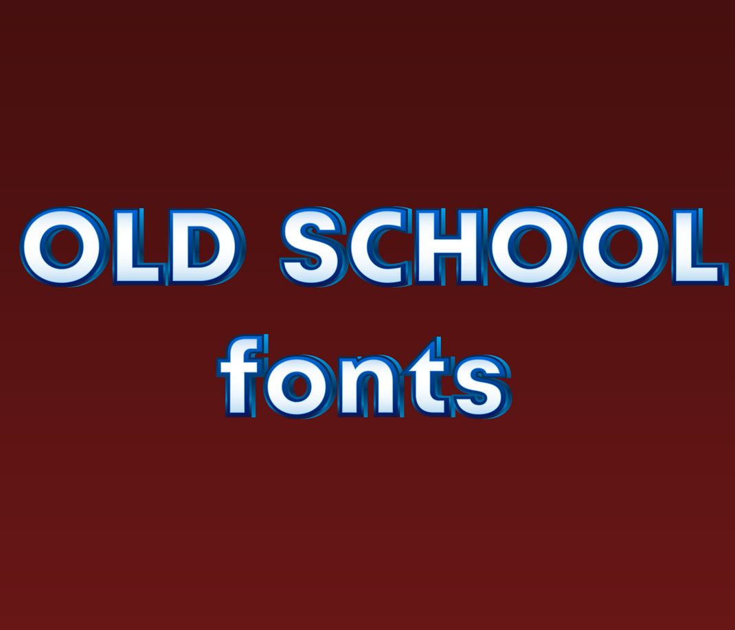 Old School Textured Fonts: Classic, Vintage, and Retro Textured Typefa ...