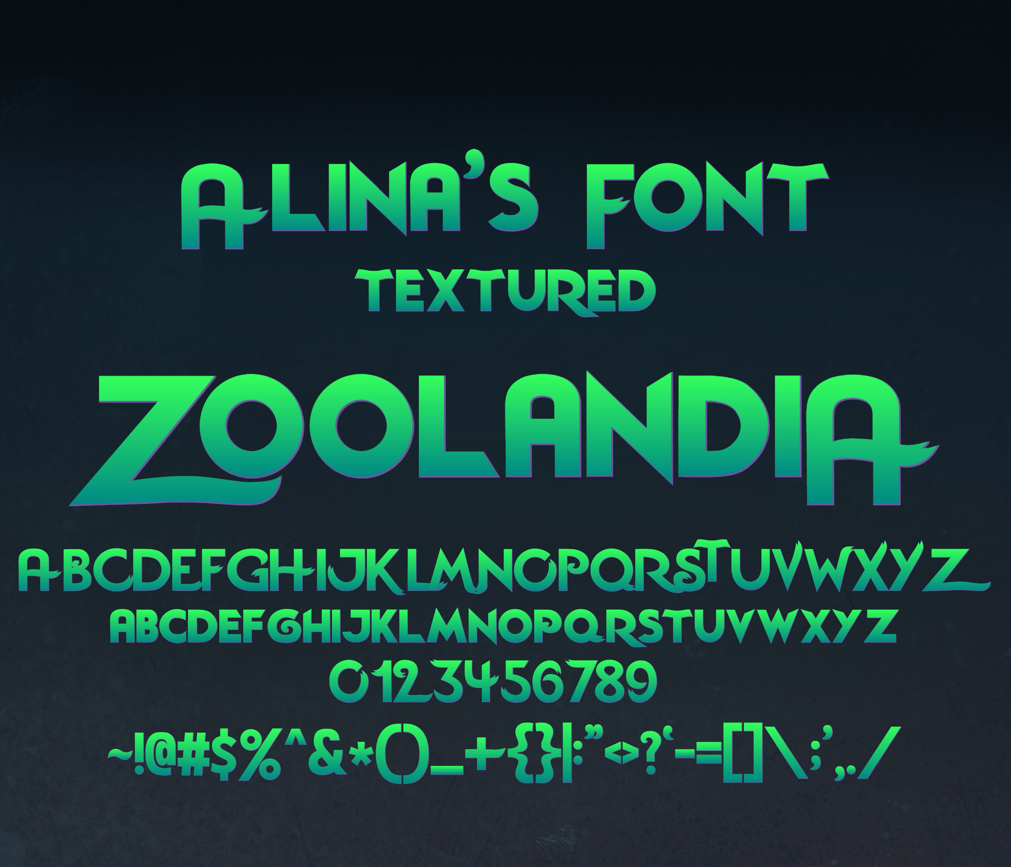 Animal City Font Textured – Alina's Fonts
