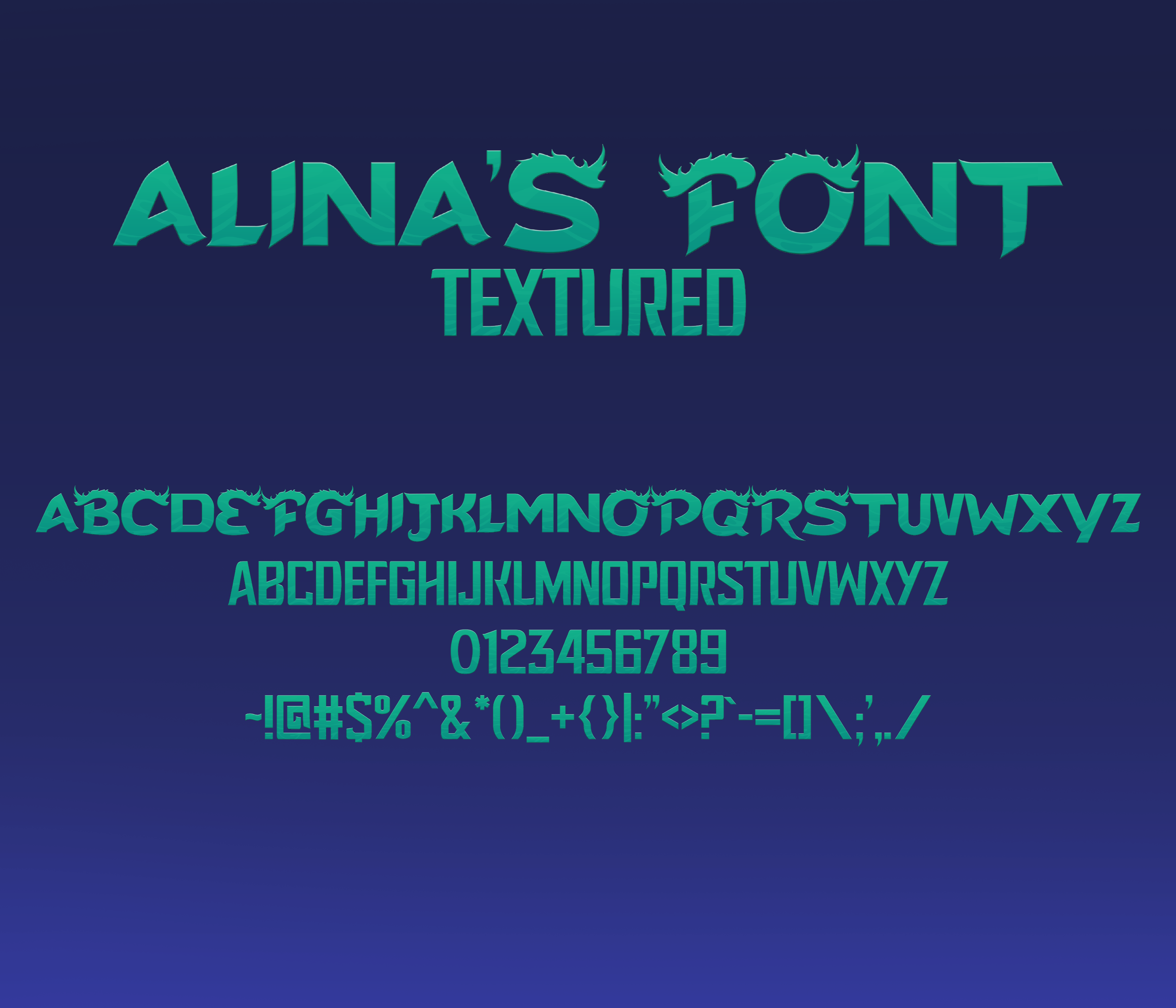 Guardian Warrior Font Textured – Alina's Fonts