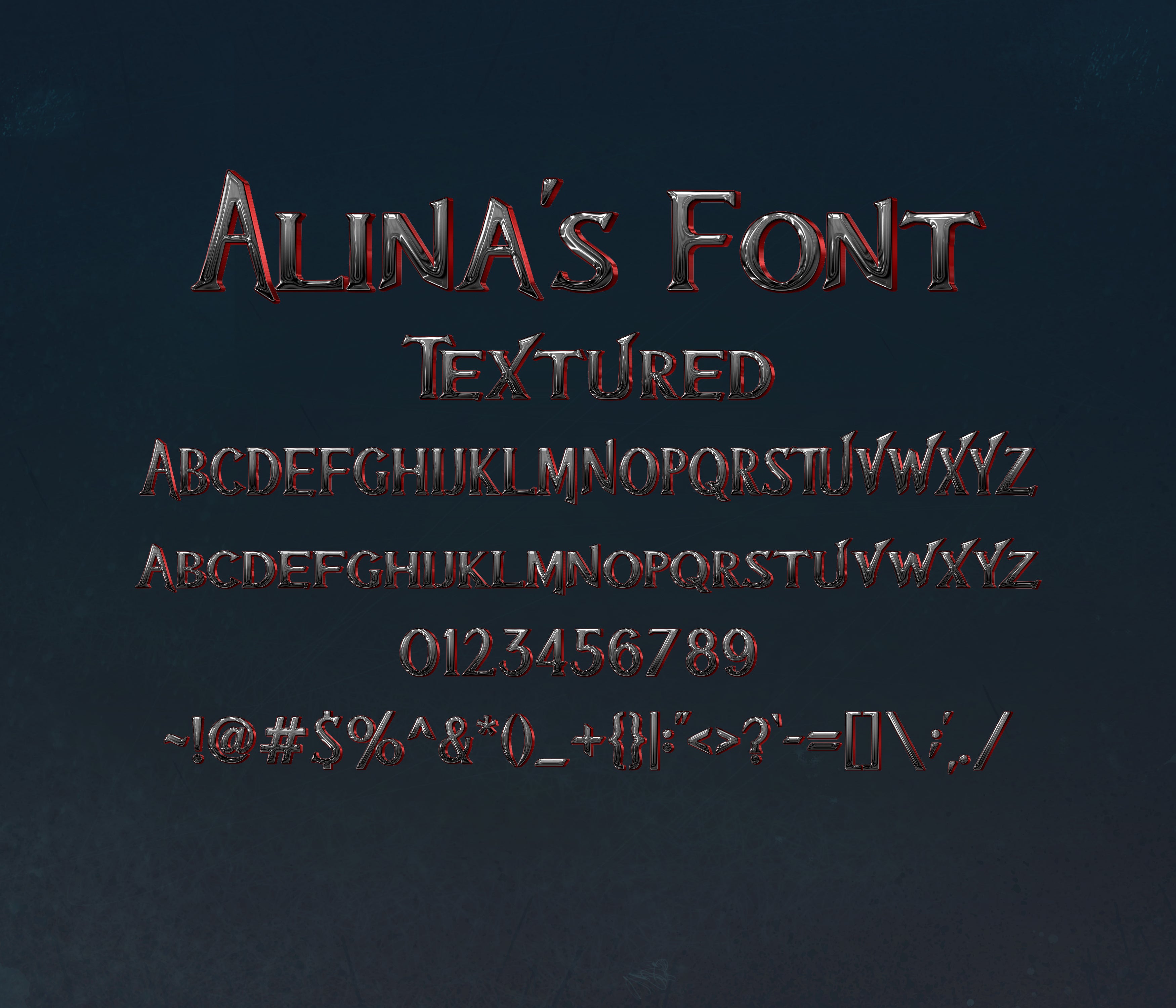 Venomous Twist Font Textured – Alina's Fonts