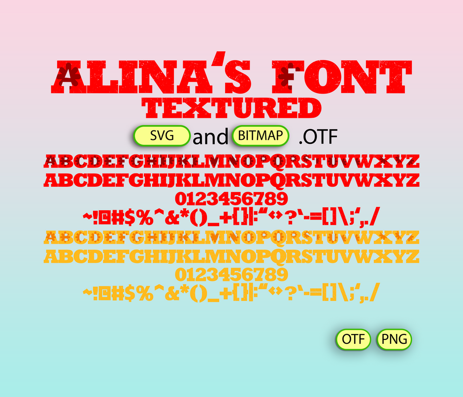 Texturedfonts: Unique and Creative Fonts for Every Project – Alina's Fonts