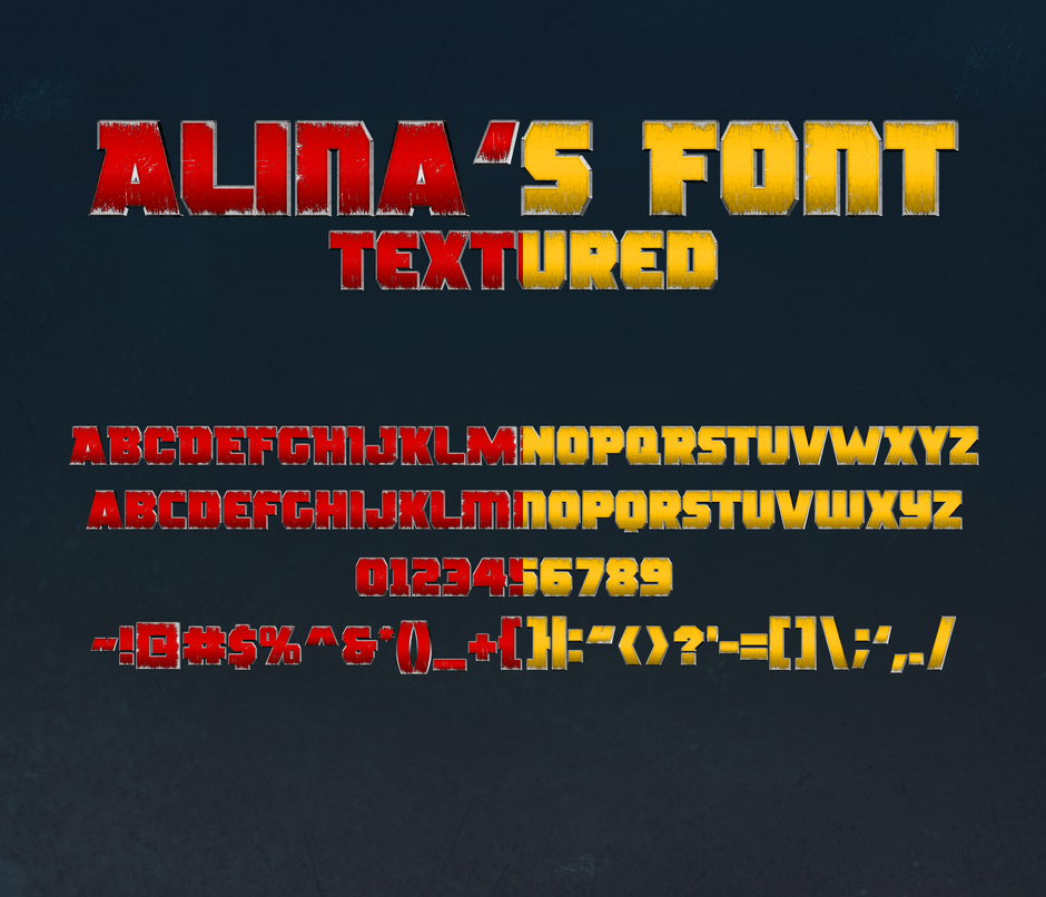 Texturedfonts: Unique and Creative Fonts for Every Project – Alina's Fonts