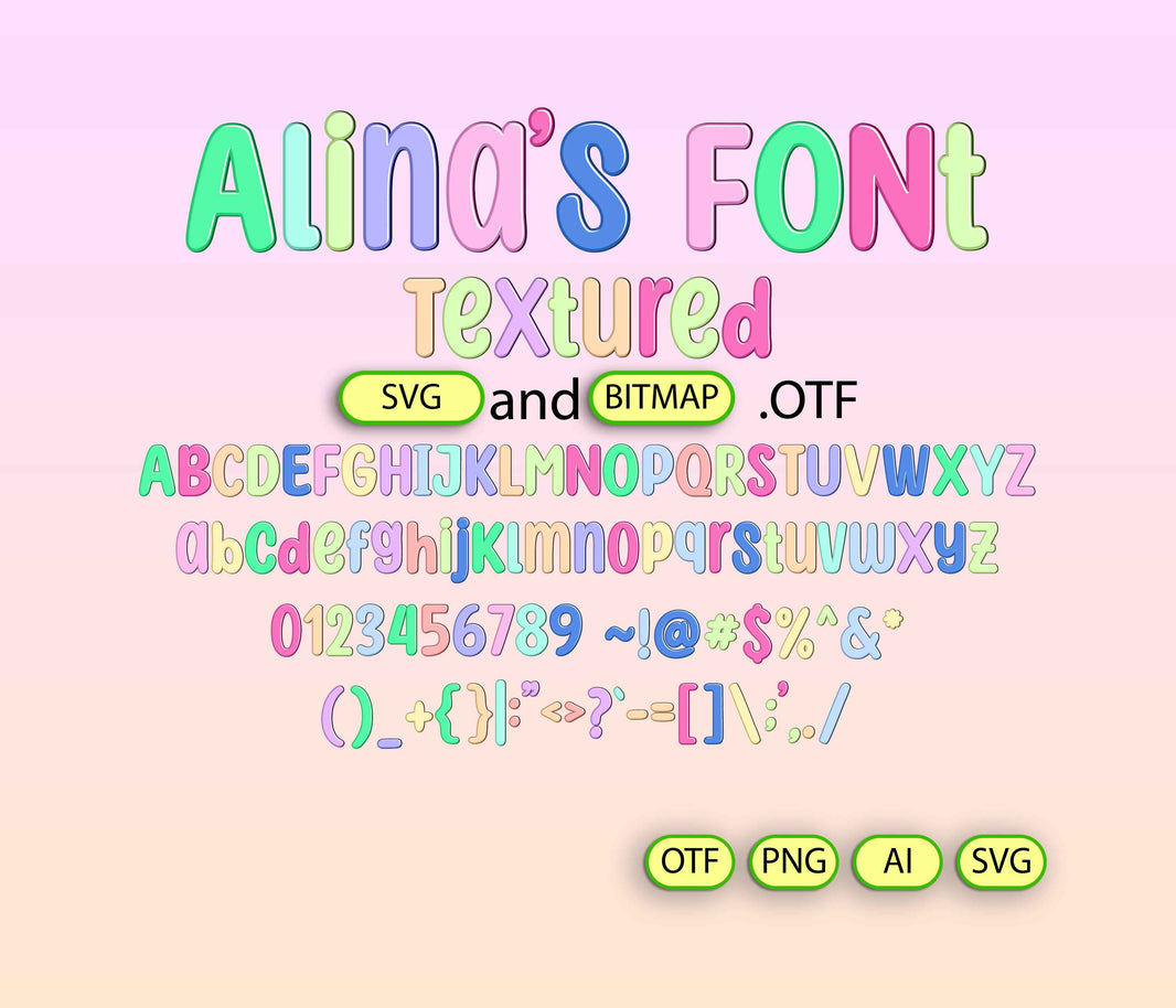 FREE Textured Fonts – Alina's Fonts