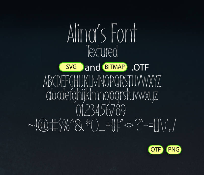 Regal Serif Elegance Font Textured – Alina's Fonts