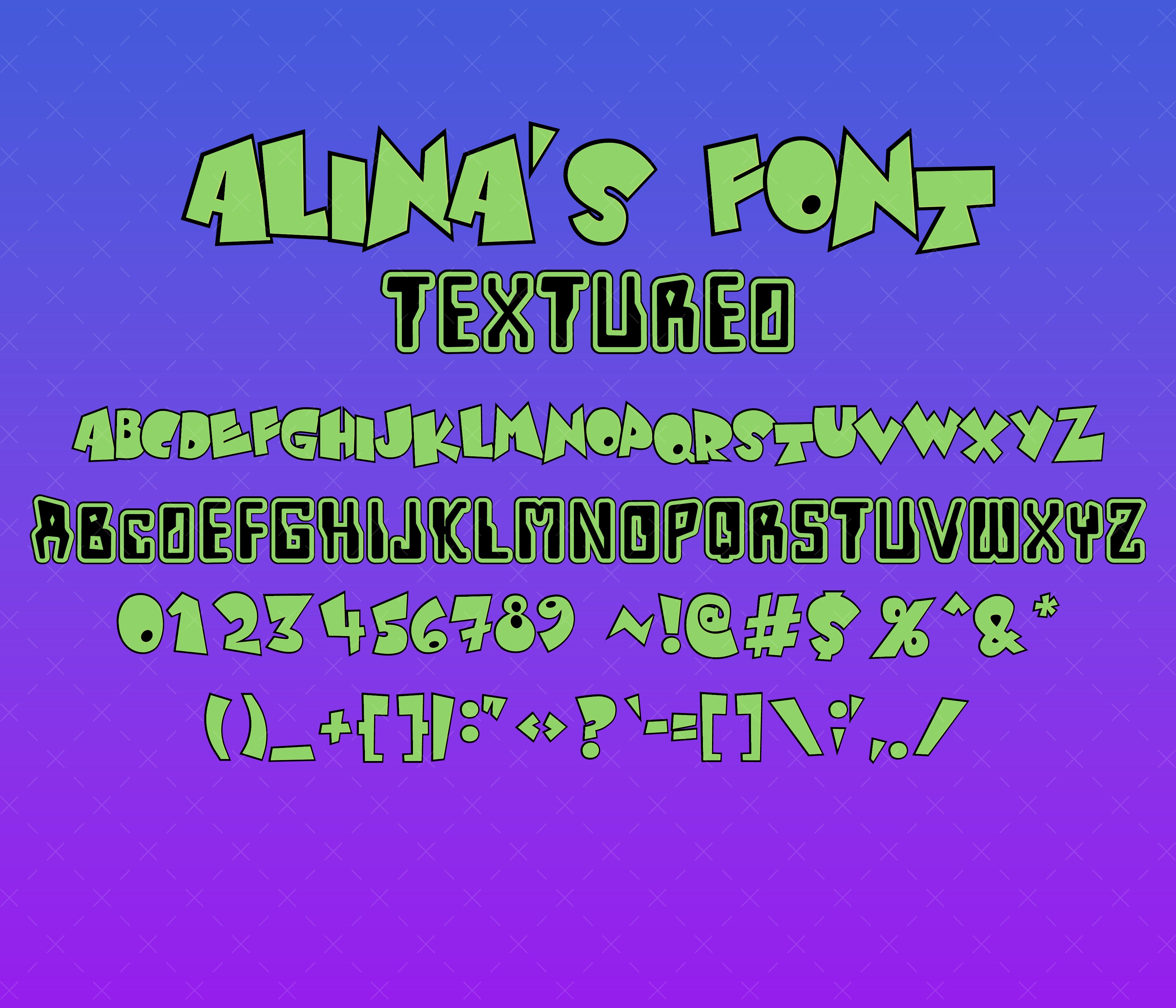 Texturedfonts: Unique and Creative Fonts for Every Project – Alina's Fonts