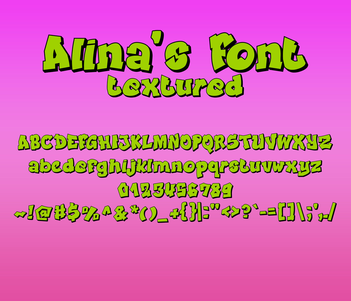 Iconic '90s Graffiti Font Textured – Alina's Fonts