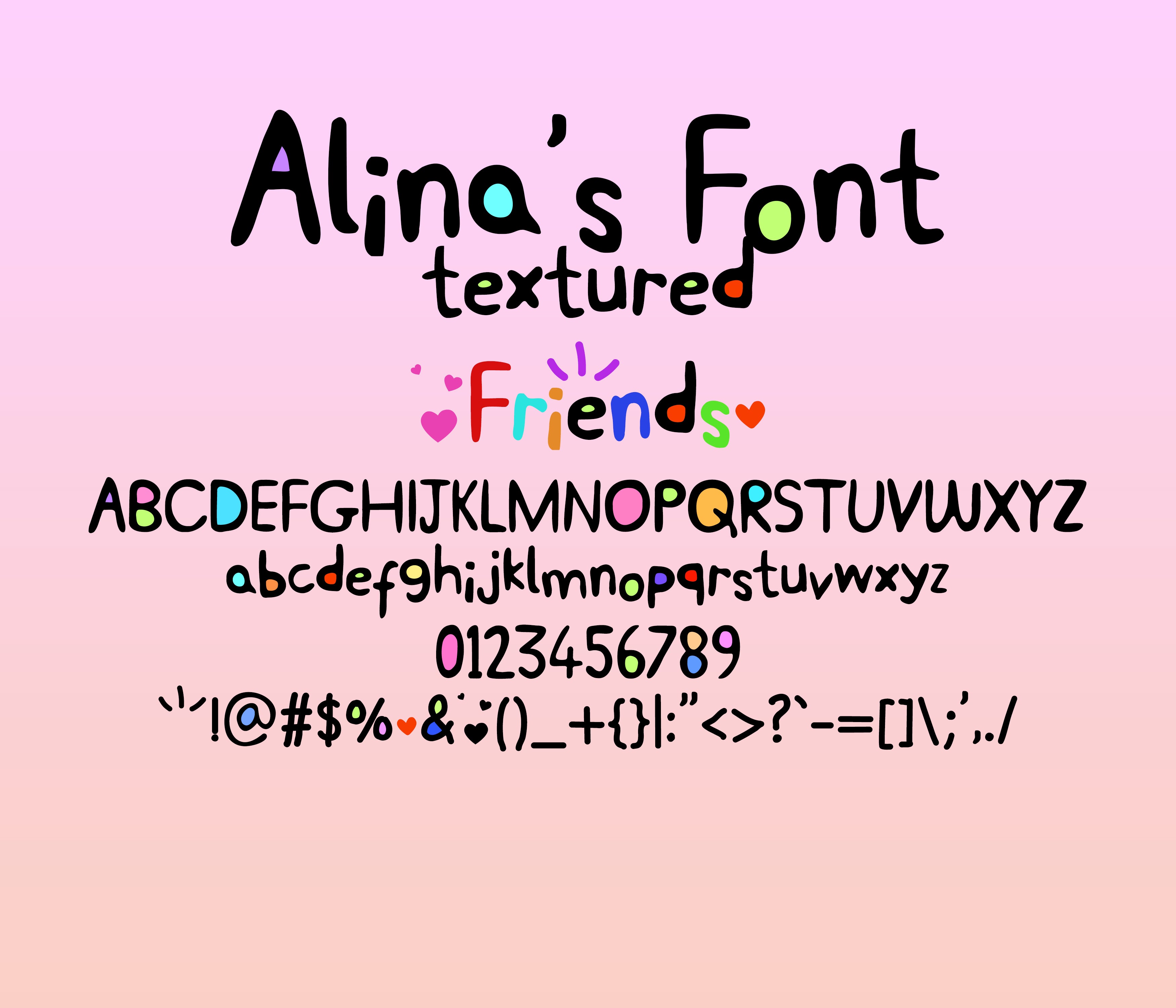 Friendship Font Textured – Alina's Fonts