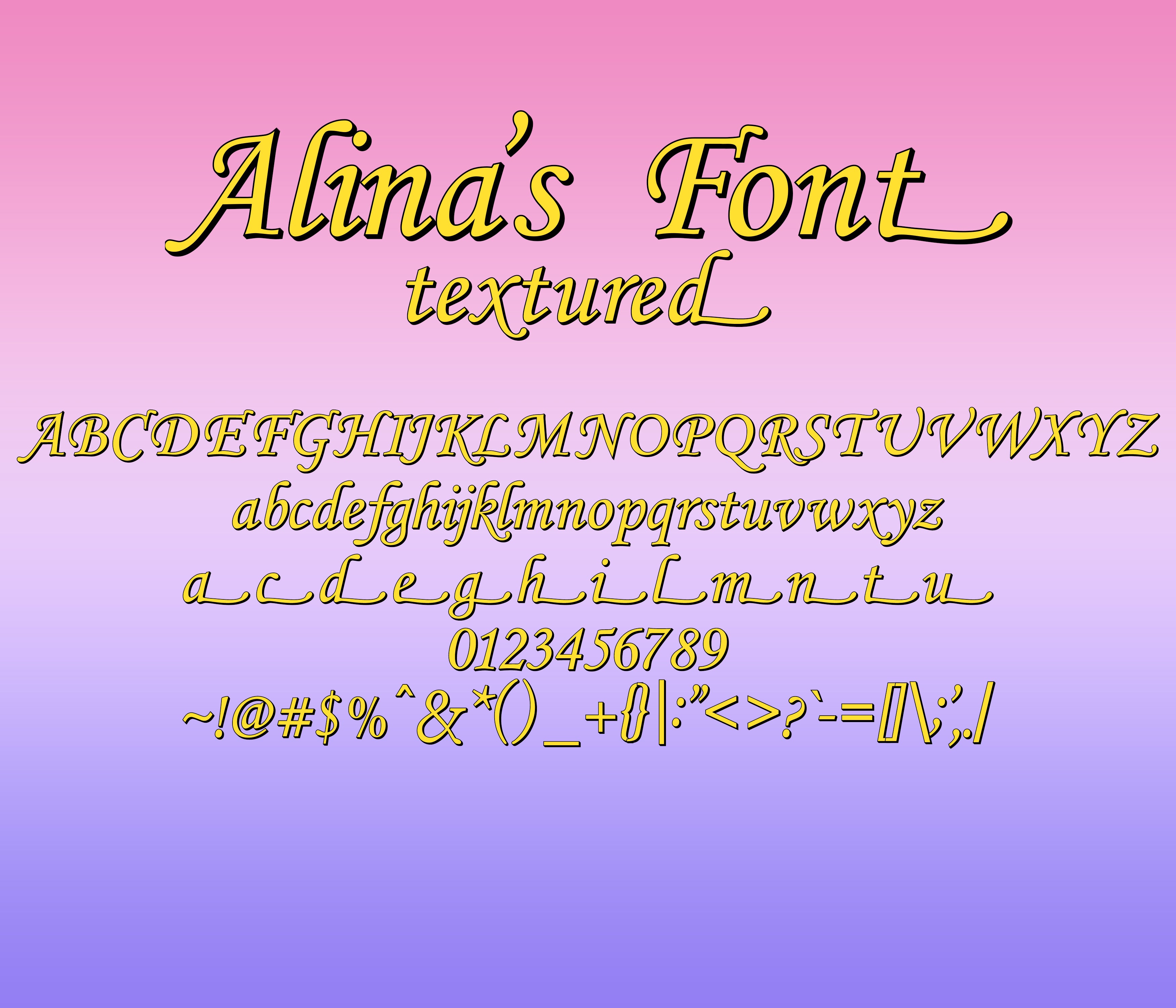 Retro Ladies Font Textured – Alina's Fonts