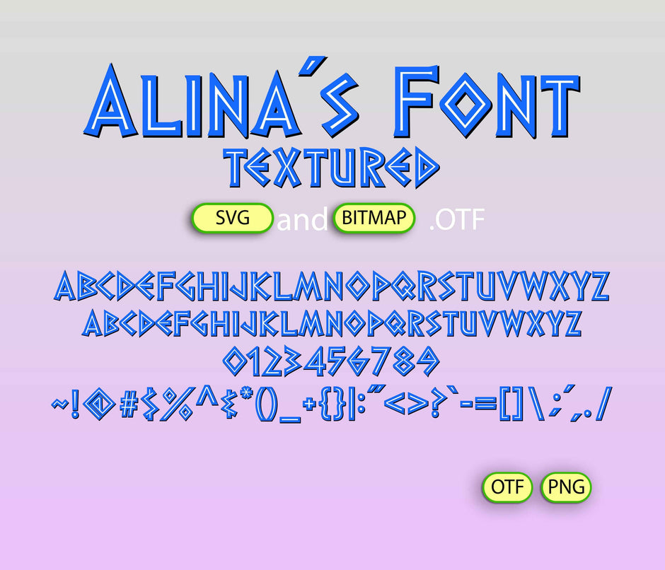 FREE Textured Fonts – Alina's Fonts