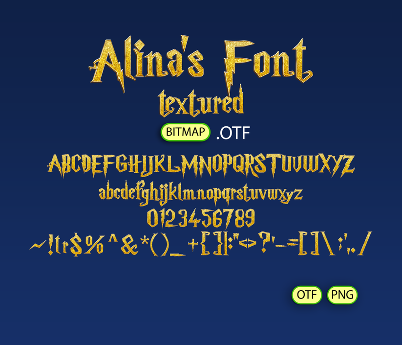 Wizarding Academy Font Textured – Alina's Fonts