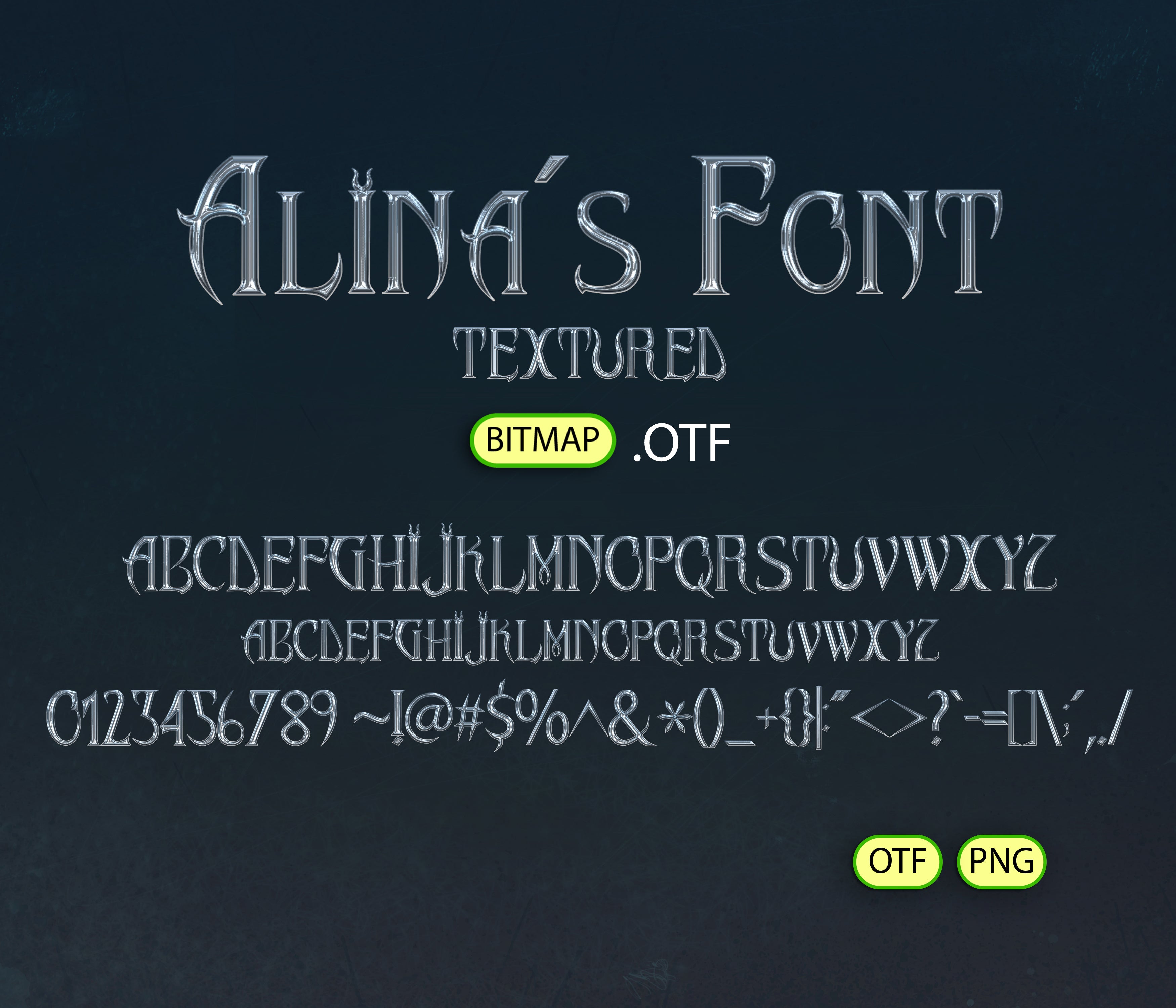 Enchanted Villainess Font Textured – Alina's Fonts