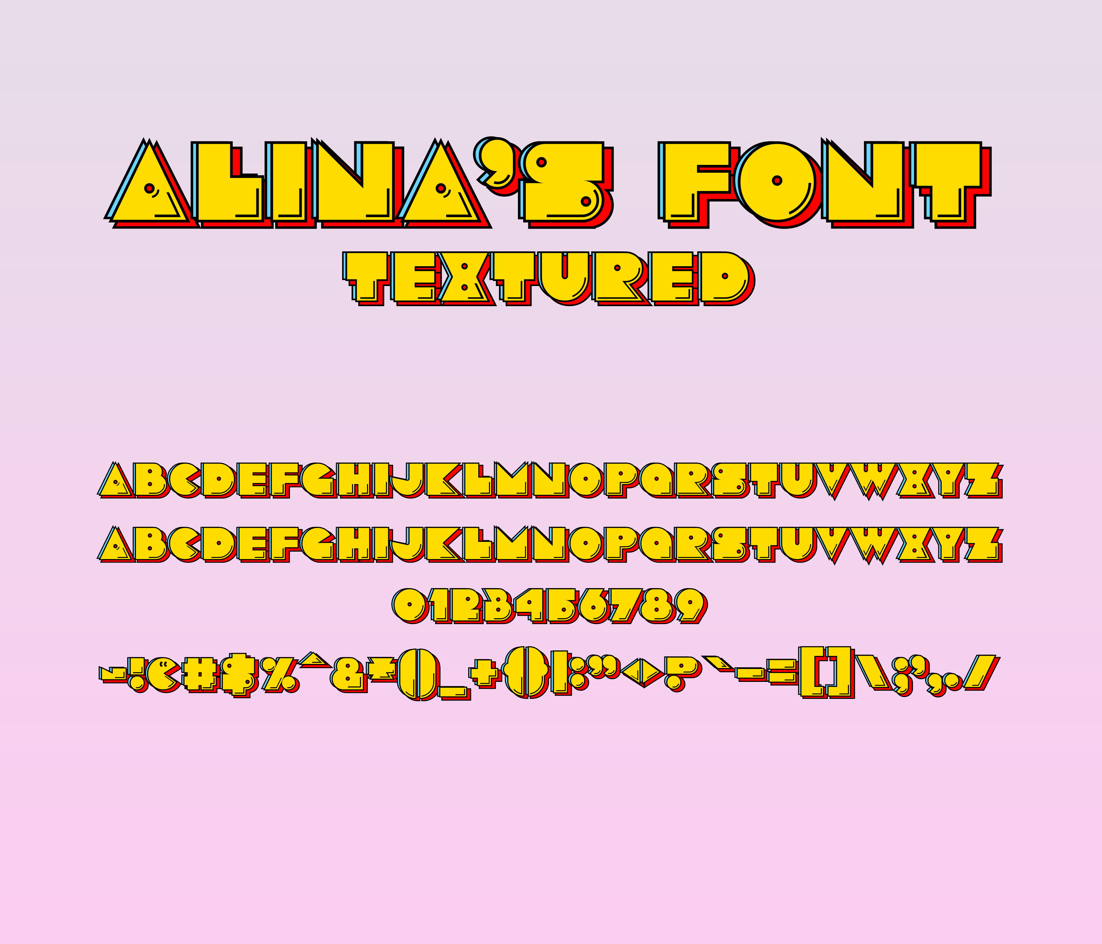 Arcade Classic Retro Font Textured – Alina's Fonts