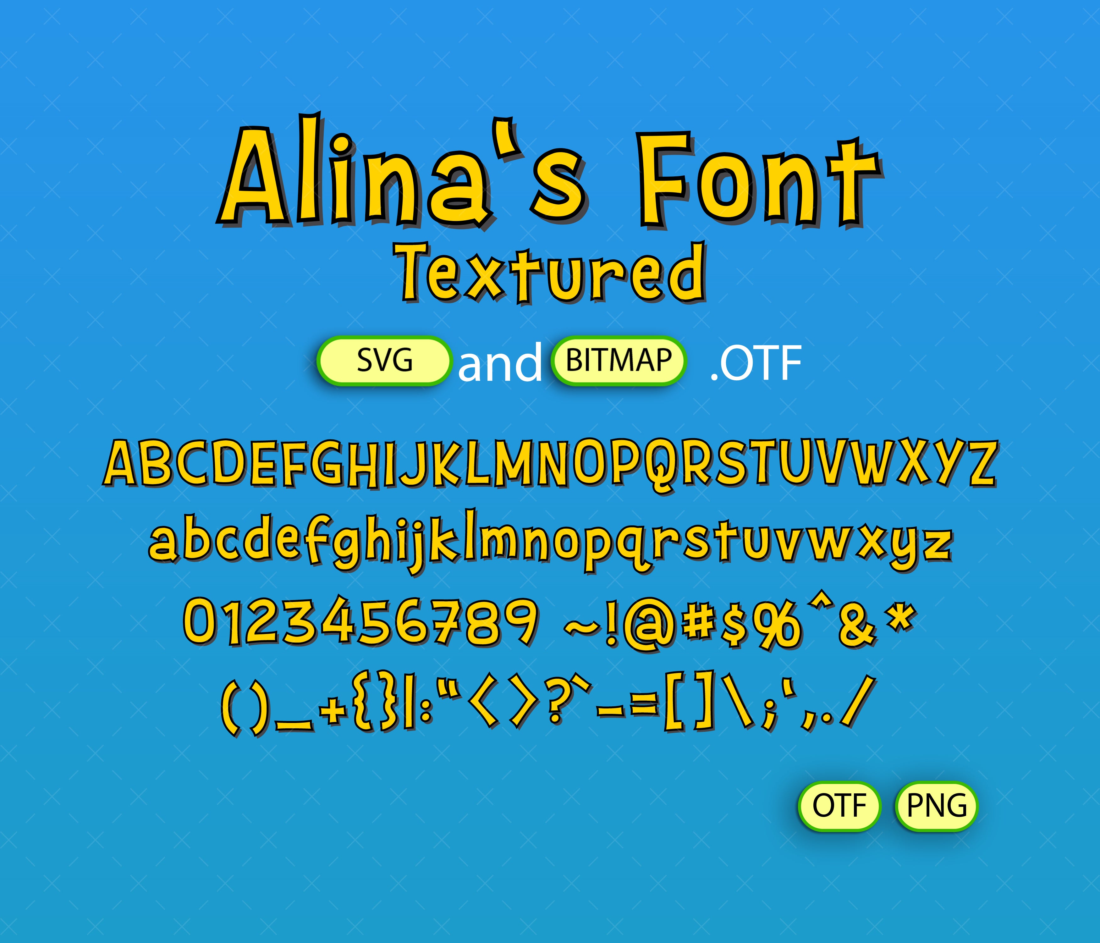 Timeless Toons Font Textured Alinas Fonts