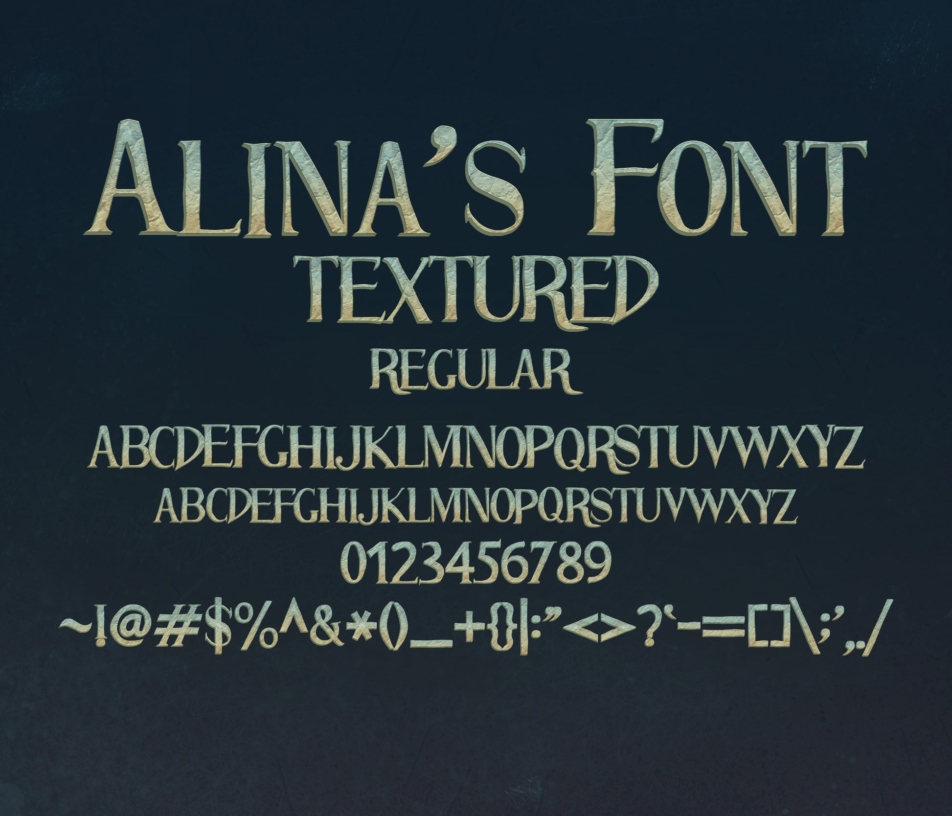 Magical Journey to Enchanted Land Font Textured – Alina's Fonts