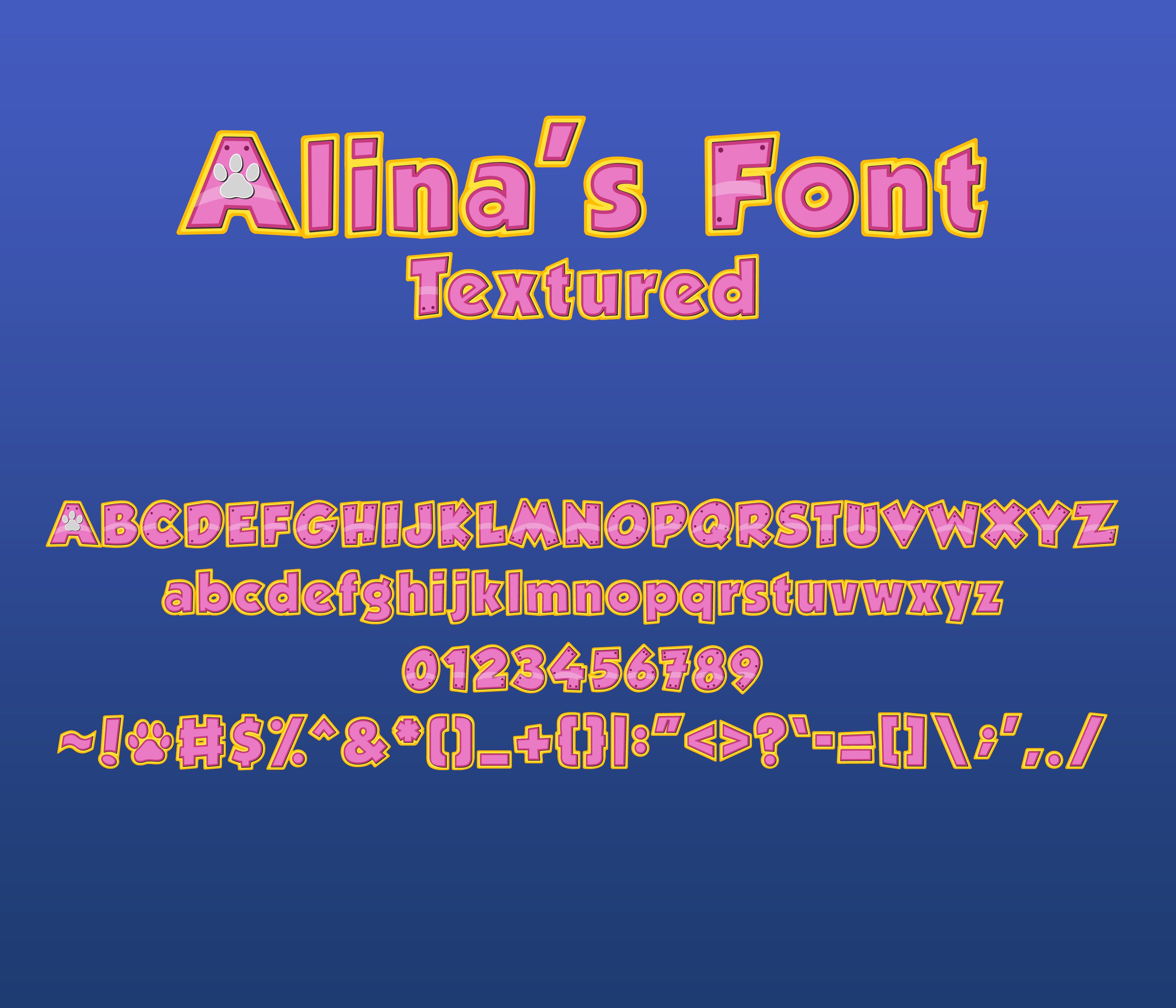 Puppy Rescue Pink Font Textured – Alina's Fonts