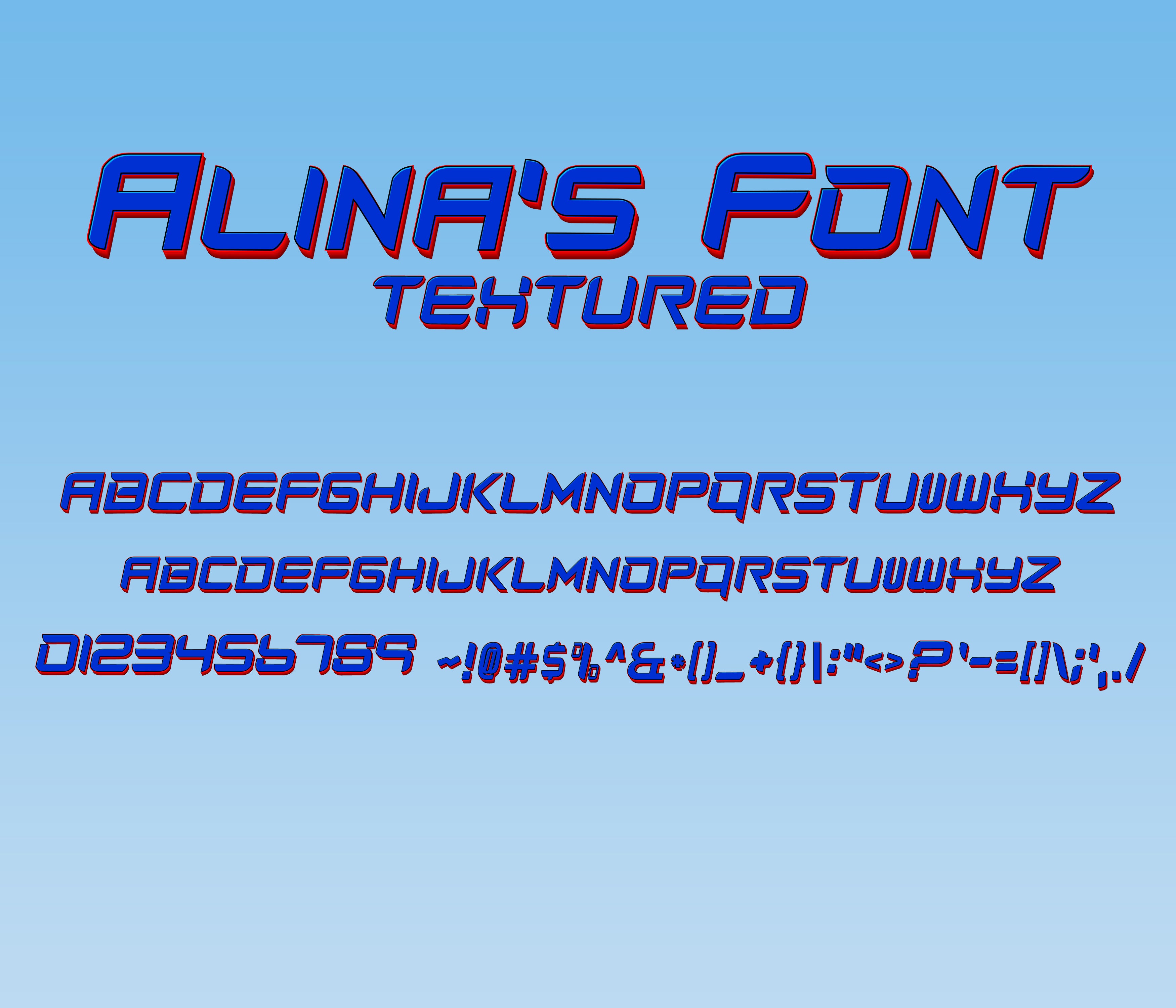 The Multiverse Adventure Font Textured – Alina's Fonts