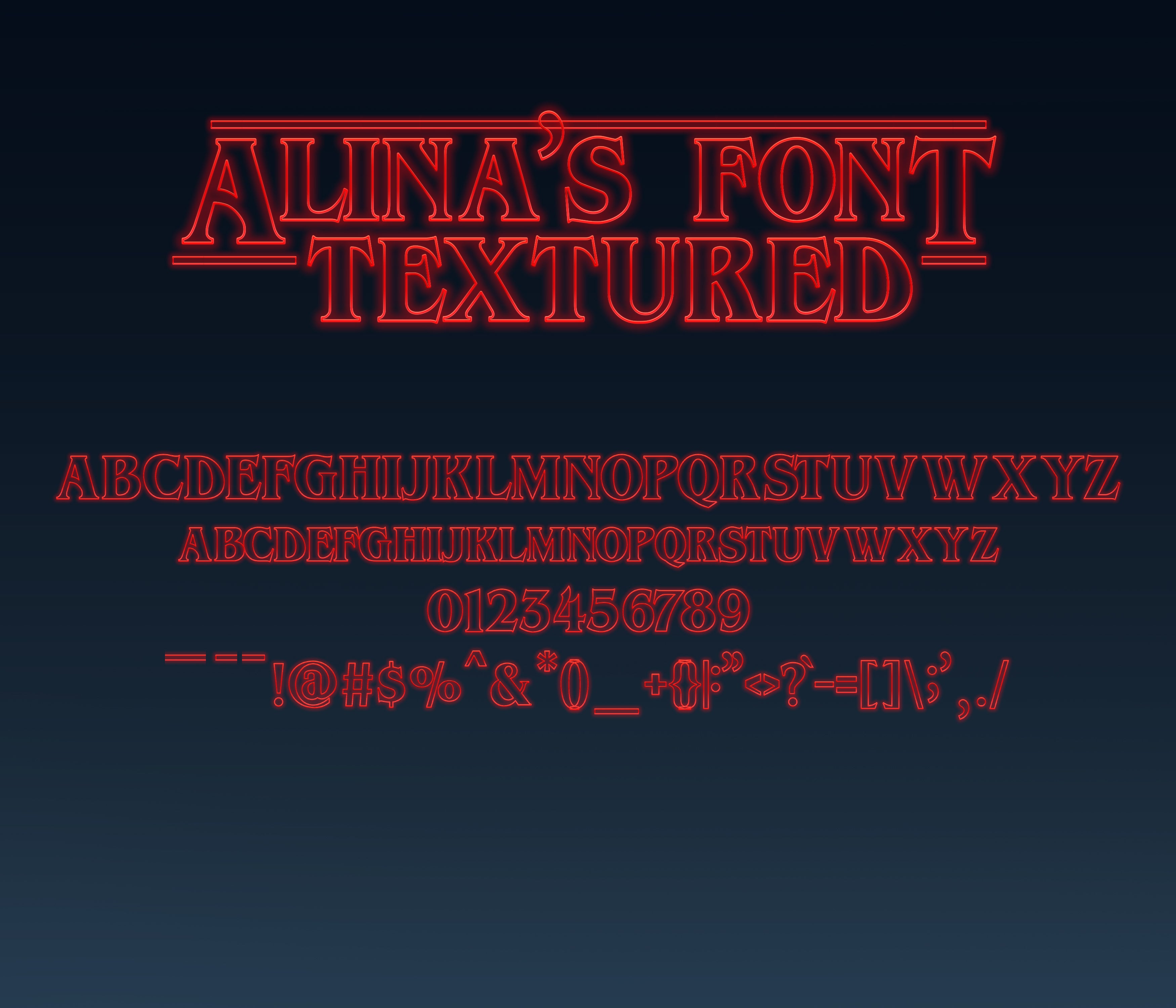 Hawkins Font Textured – Alina's Fonts
