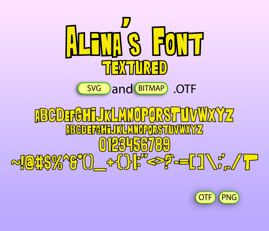 Texturedfonts: Unique and Creative Fonts for Every Project – Alina's Fonts