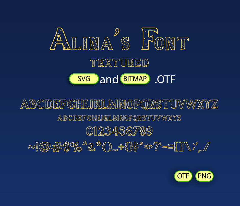 FREE Textured Fonts – Alina's Fonts