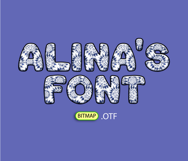FREE Chromatic Swirl Pattern Font – Alina's Fonts