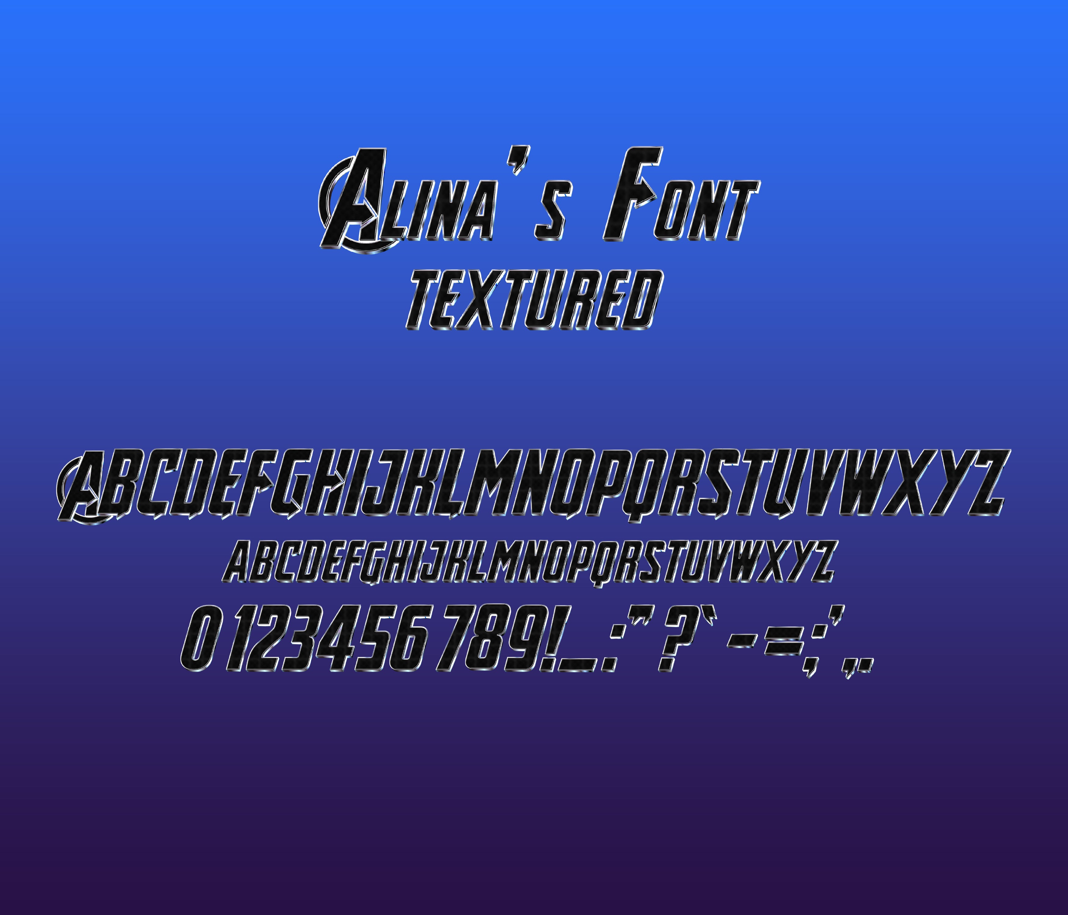 Cosmic Clash Font Textured – Alina's Fonts