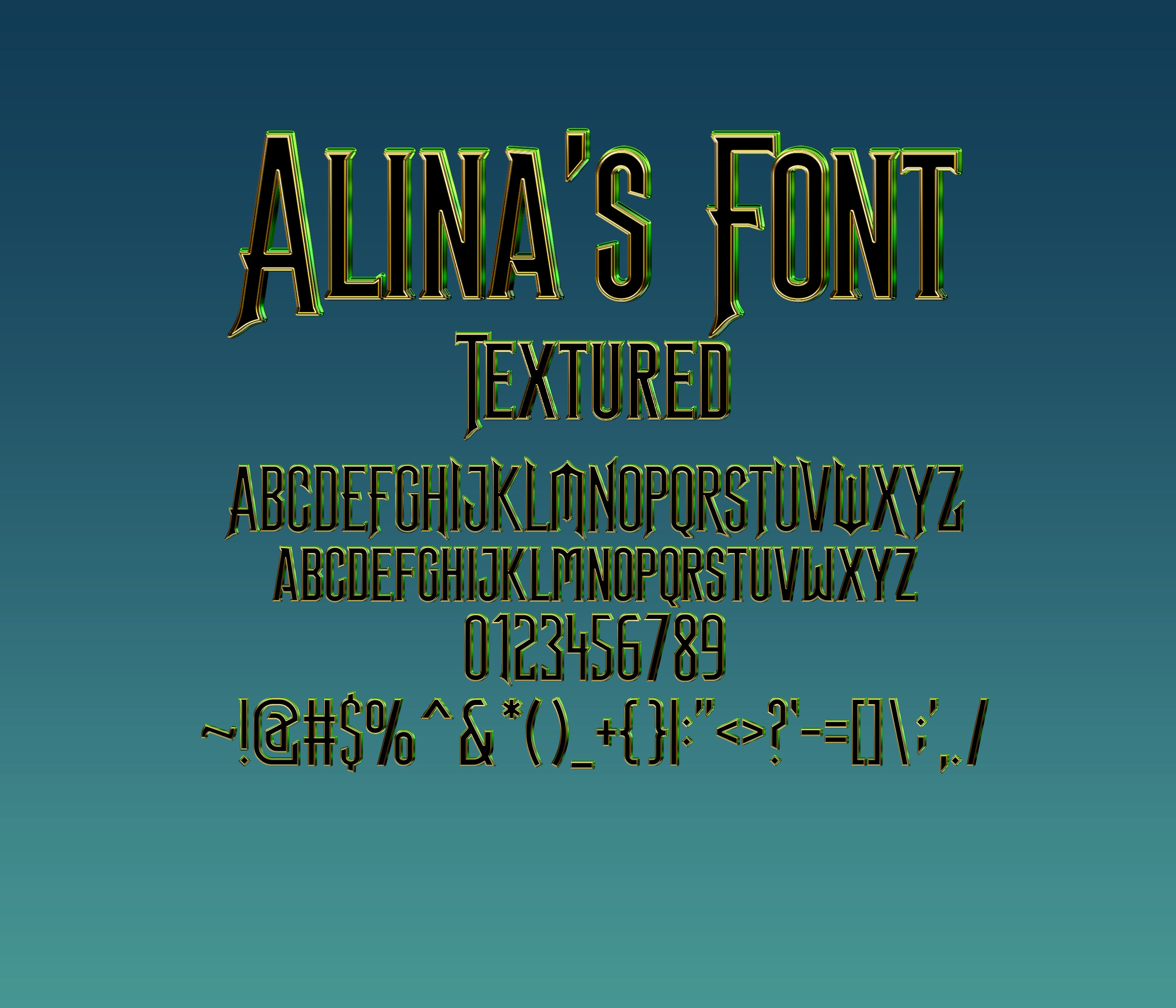 Magical Realms Font Textured – Alina's Fonts